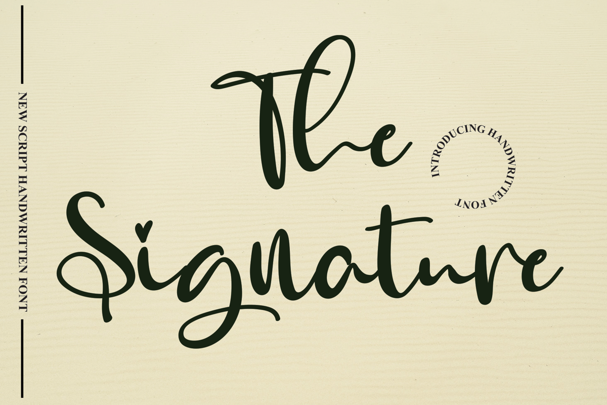 The Signature Font | scratchones_creative | FontSpace The Signature Font | scratchones_creative | FontSpace