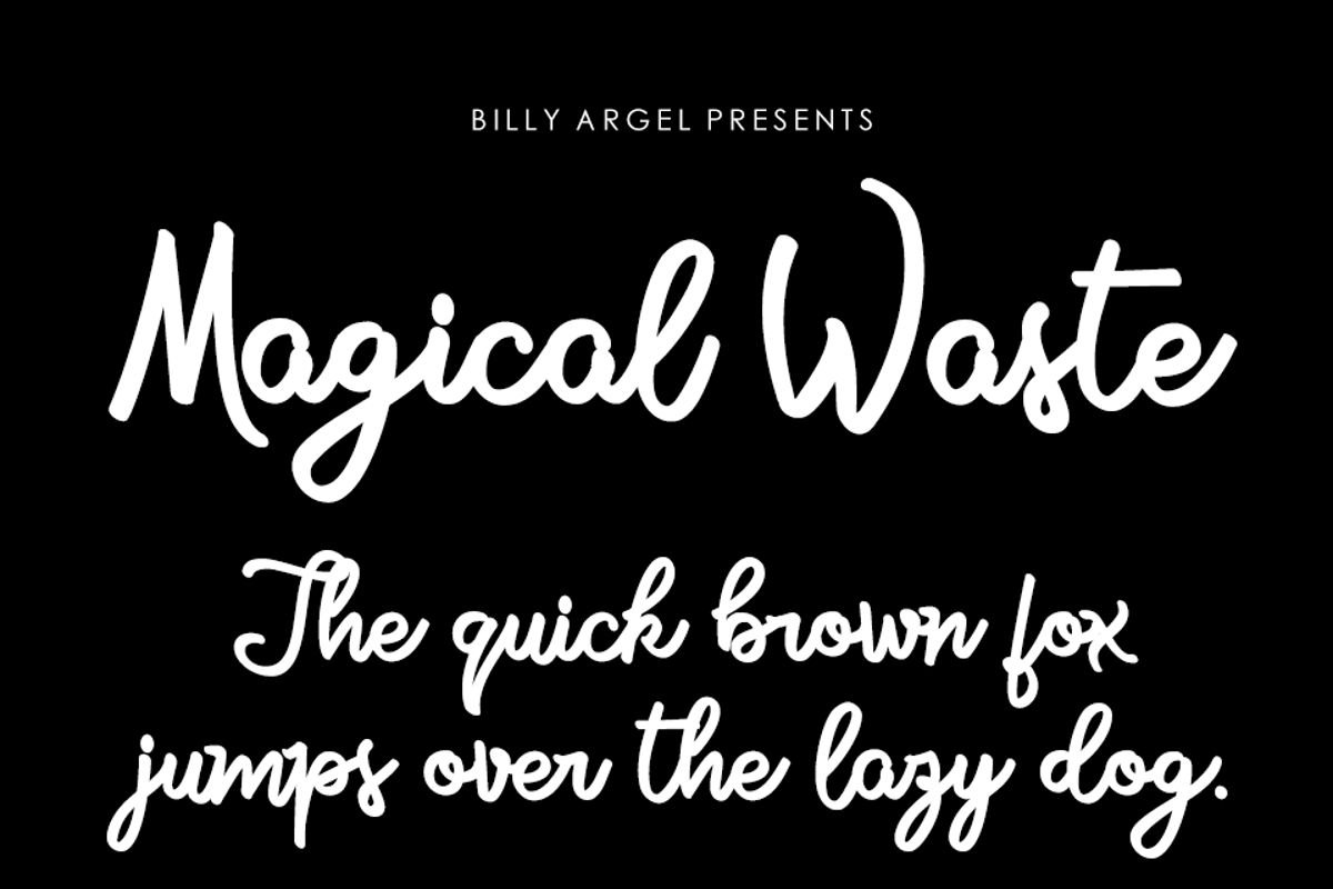 Magical Waste Font | Billy Argel Fonts | FontSpace