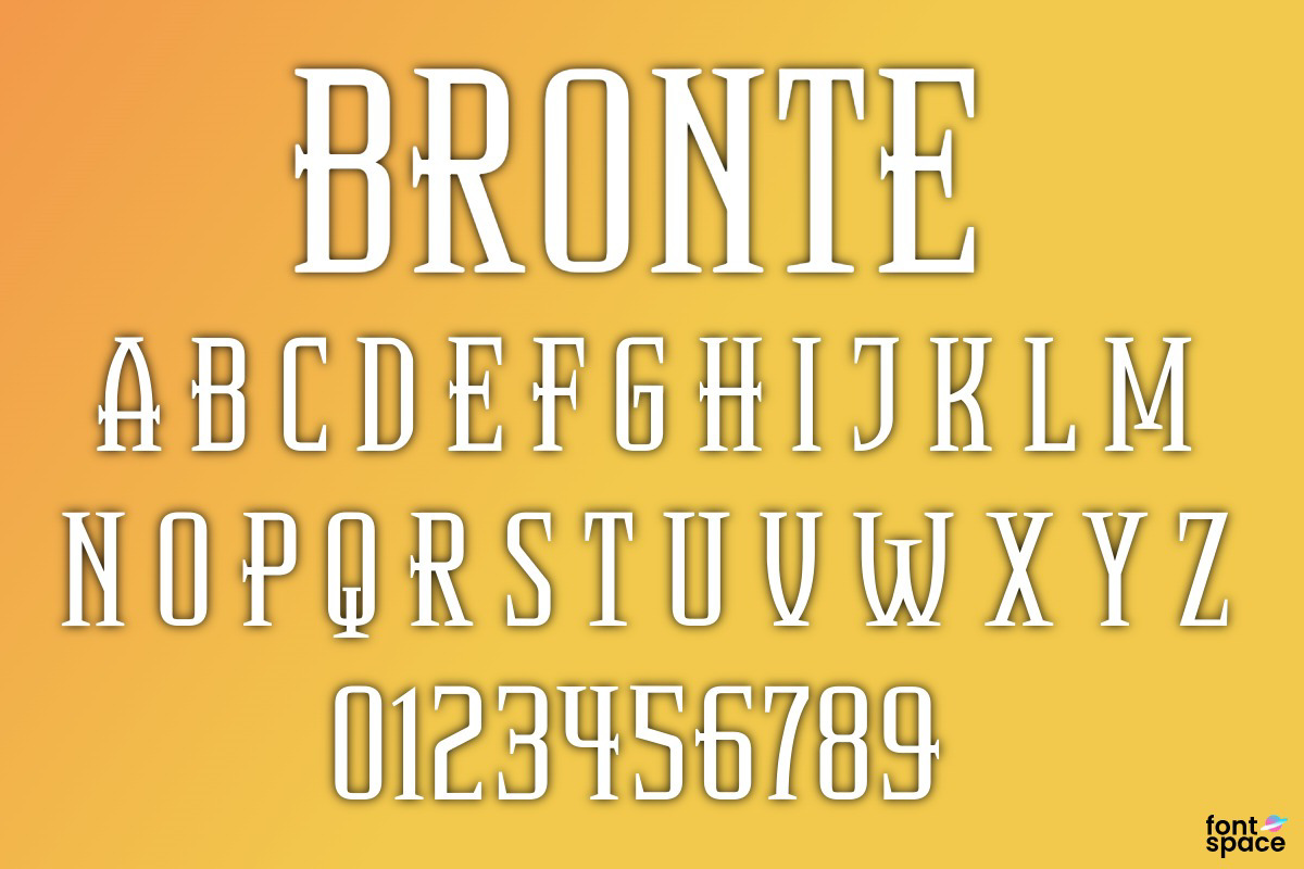 Bronte Font | Vladimir Nikolic | FontSpace