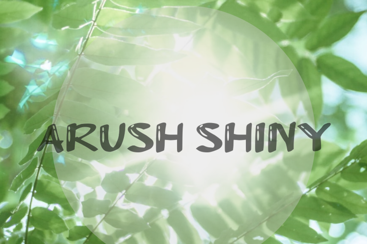 A Arush Shiny Font - Free Download