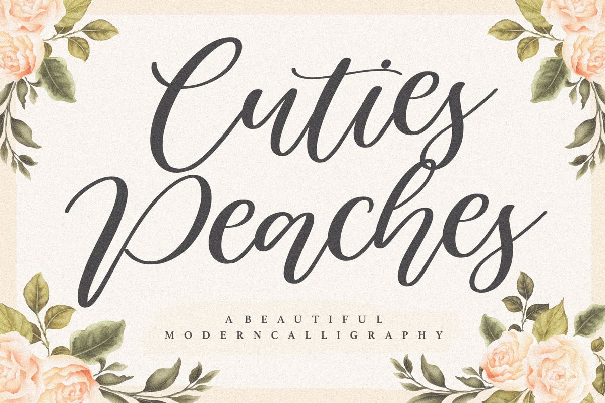 Cuties Peaches Font - Free Download
