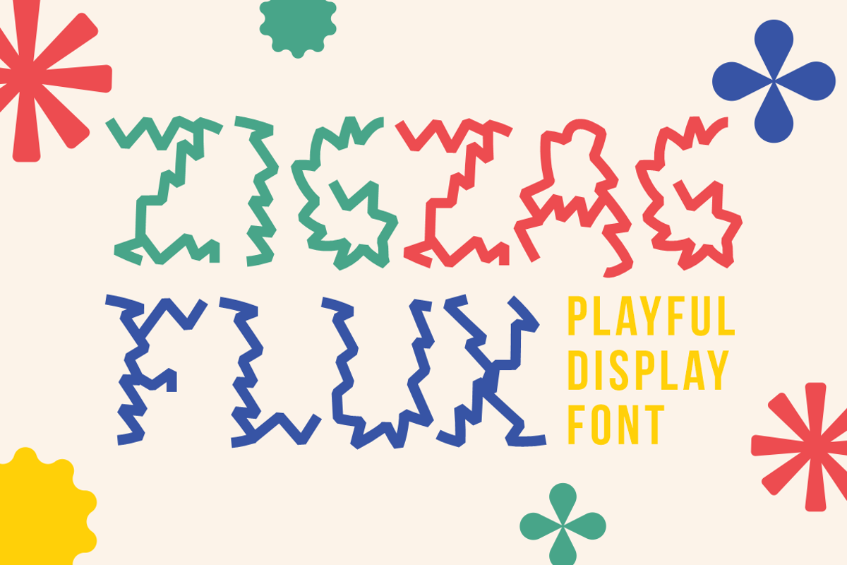 Zigzag Flux Font | PutraCetol Studio | FontSpace