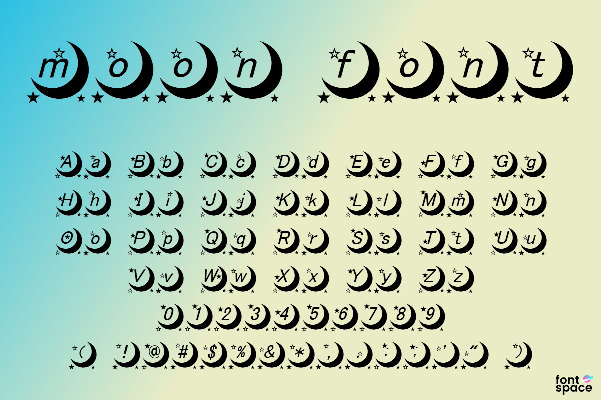 Moon font - Free Download