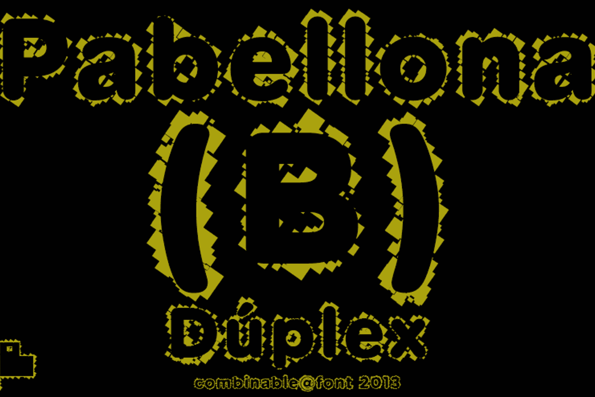 Pabellona (B) Dúplex Font | deFharo | FontSpace