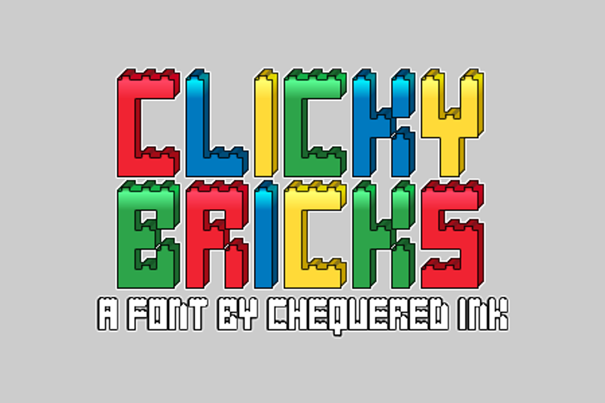 Clicky Bricks Font - Free Download