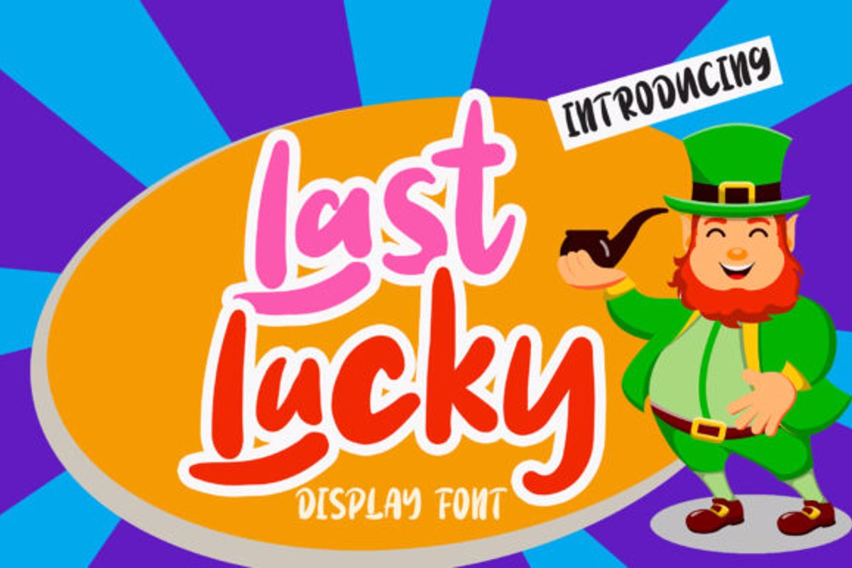 Last Lucky Font | Isolatype | FontSpace