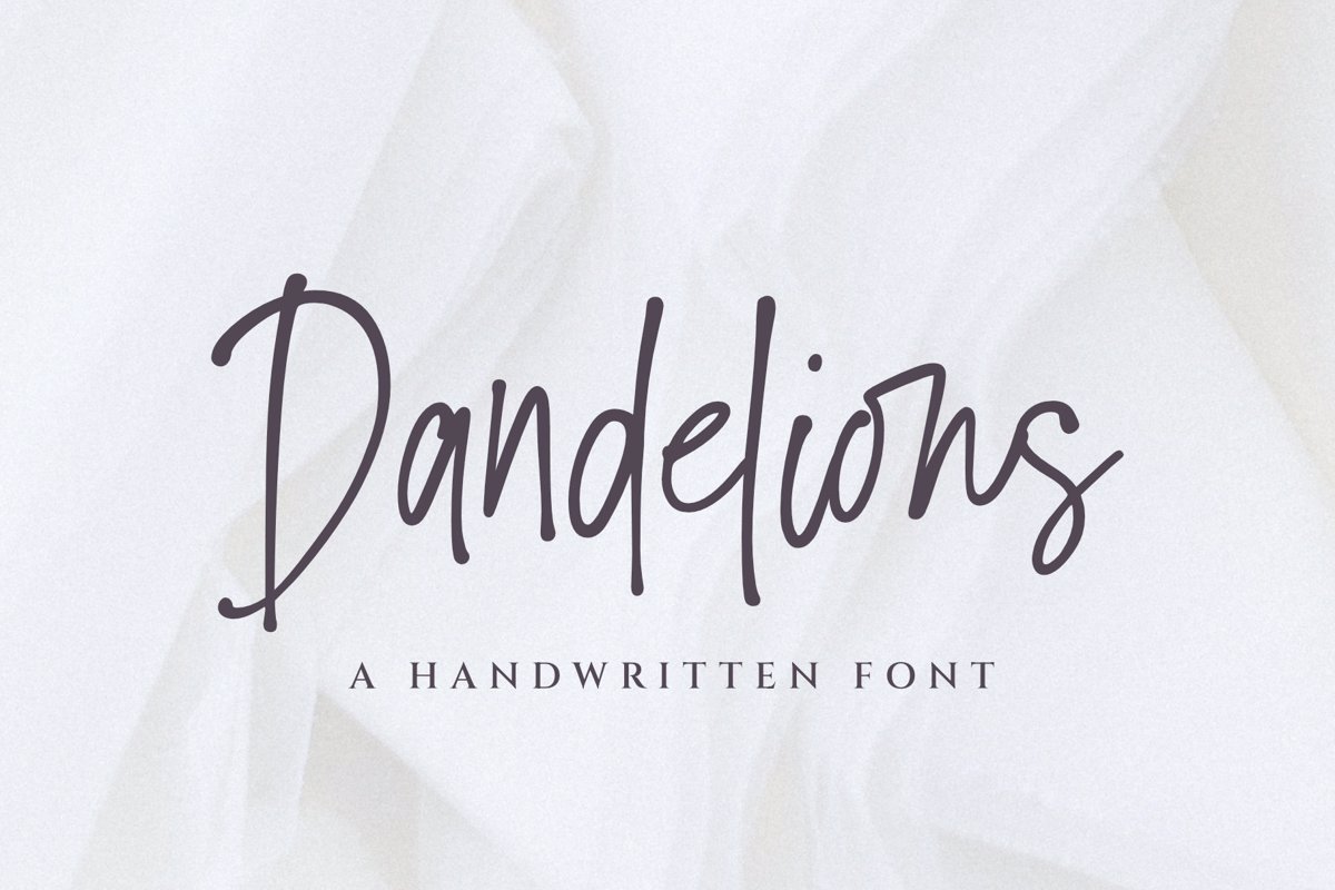 Dandelions _ PERSONAL _ USE _ ONLY Font | Jimtype Studio | FontSpace