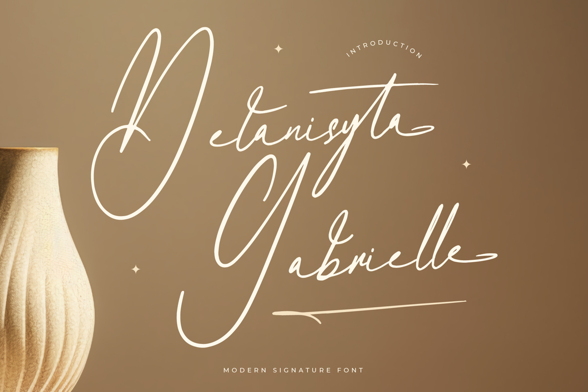 Delanisyta Gabrielle Font | Letterena Studios | FontSpace