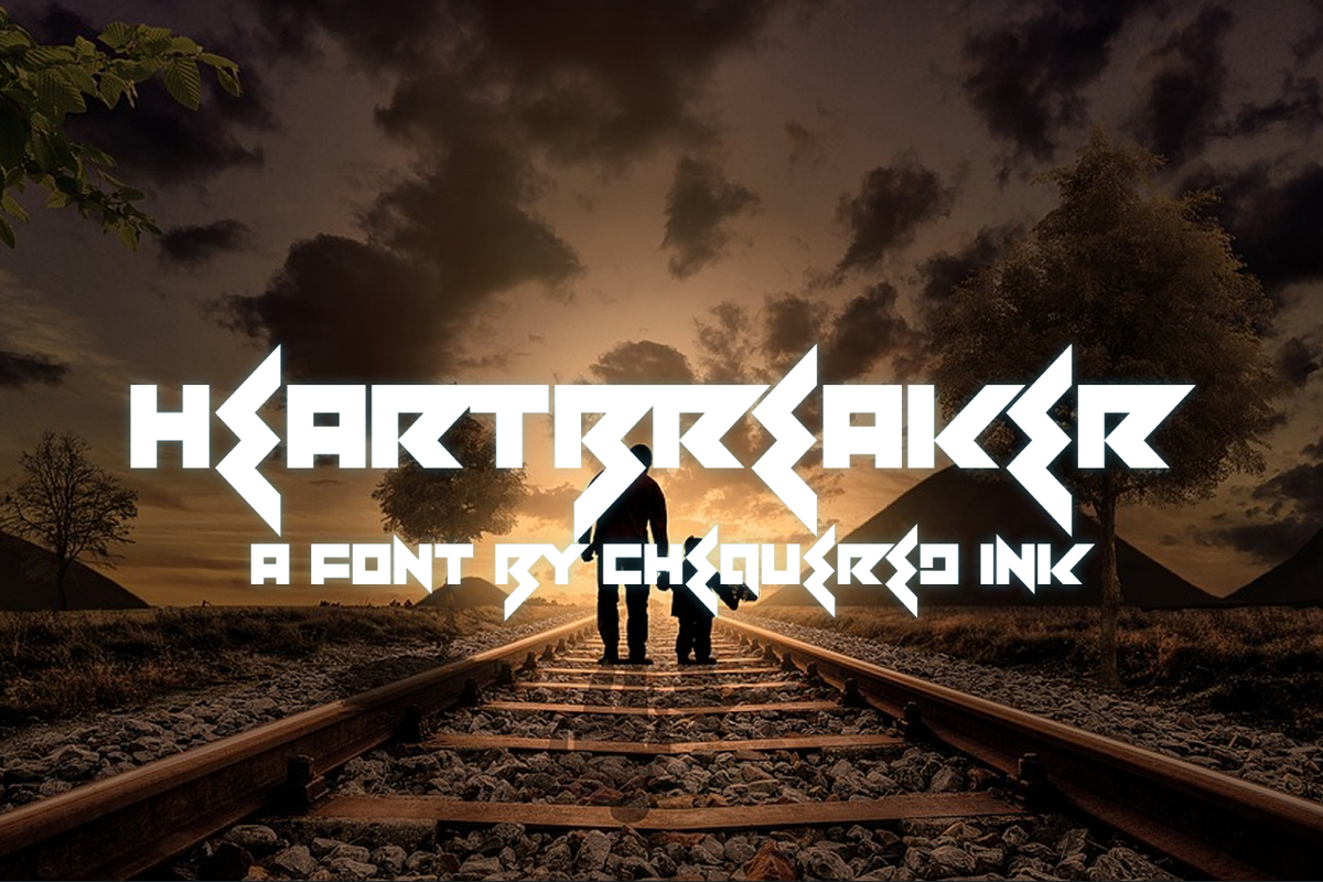 Heartbreaker Font | Chequered Ink | FontSpace