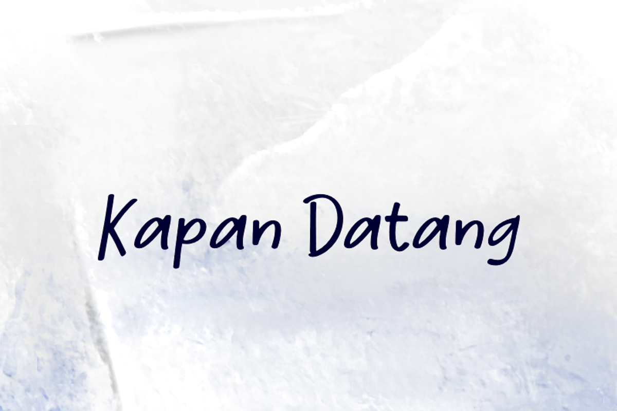 K Kapan Datang Font | wepfont | FontSpace