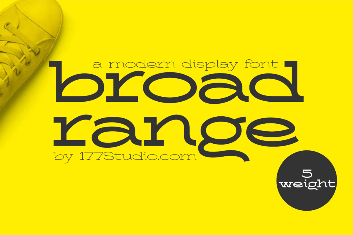 Broad range Font | 177Studio | FontSpace