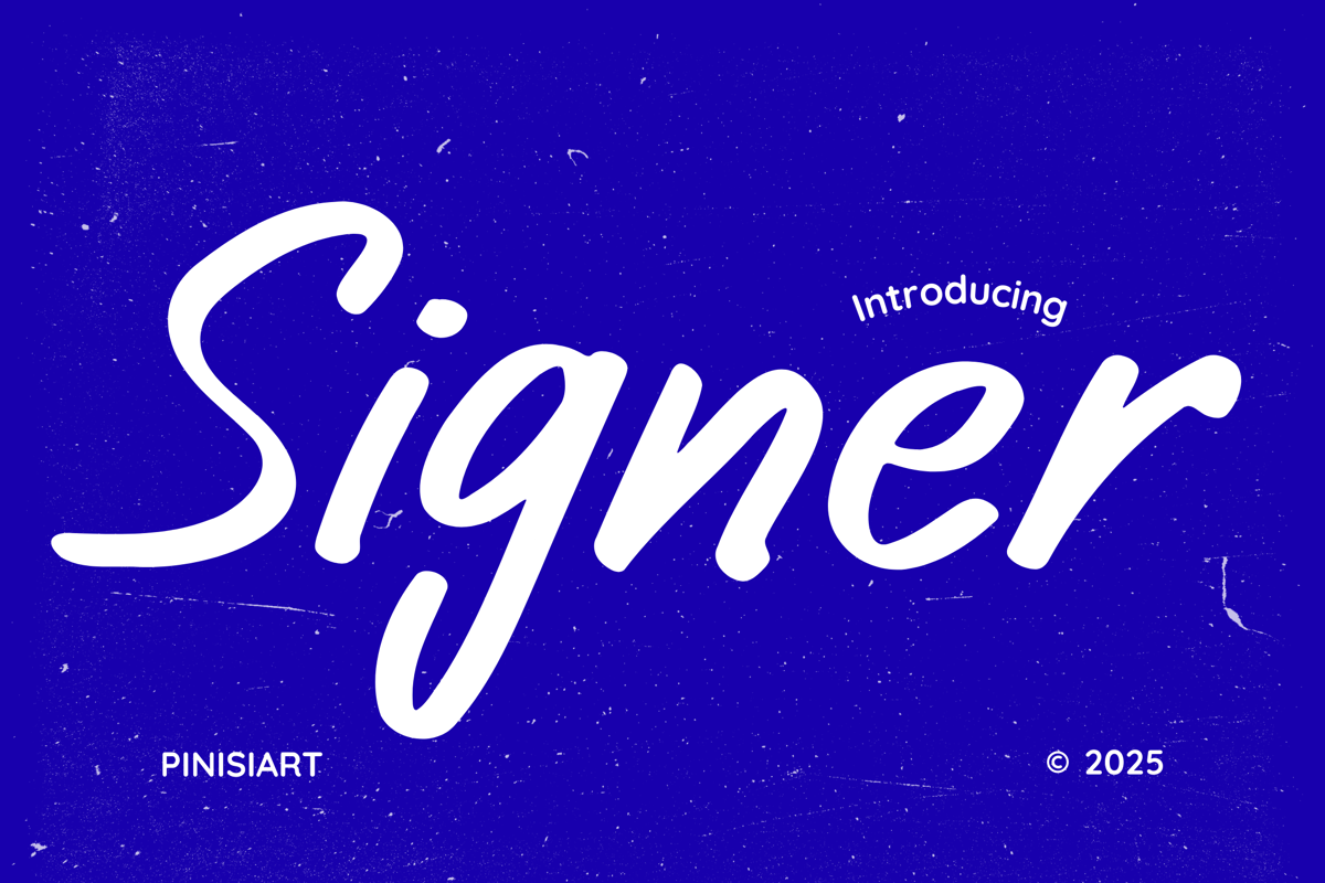Signer Font - Free Download