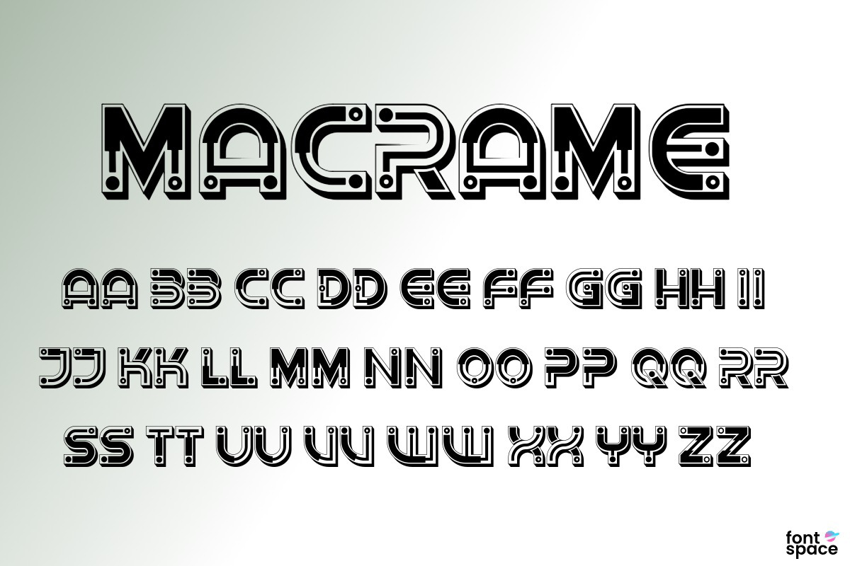 Macrame Font | Vladimir Nikolic | FontSpace