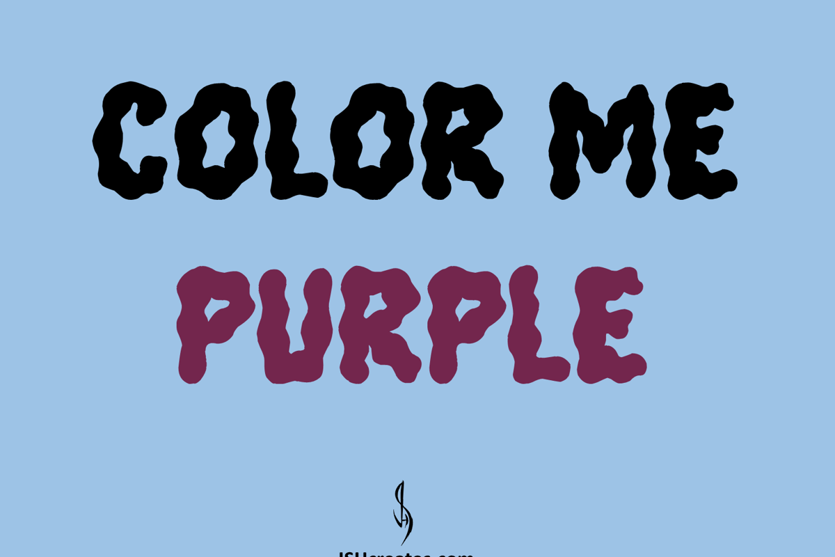 Color Me Purple Font | Jonathan S. Harris | FontSpace