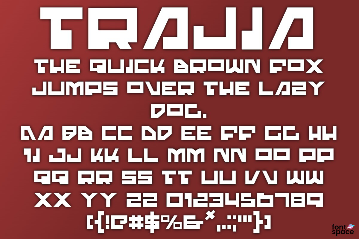 Trajia Font | Iconian Fonts | FontSpace