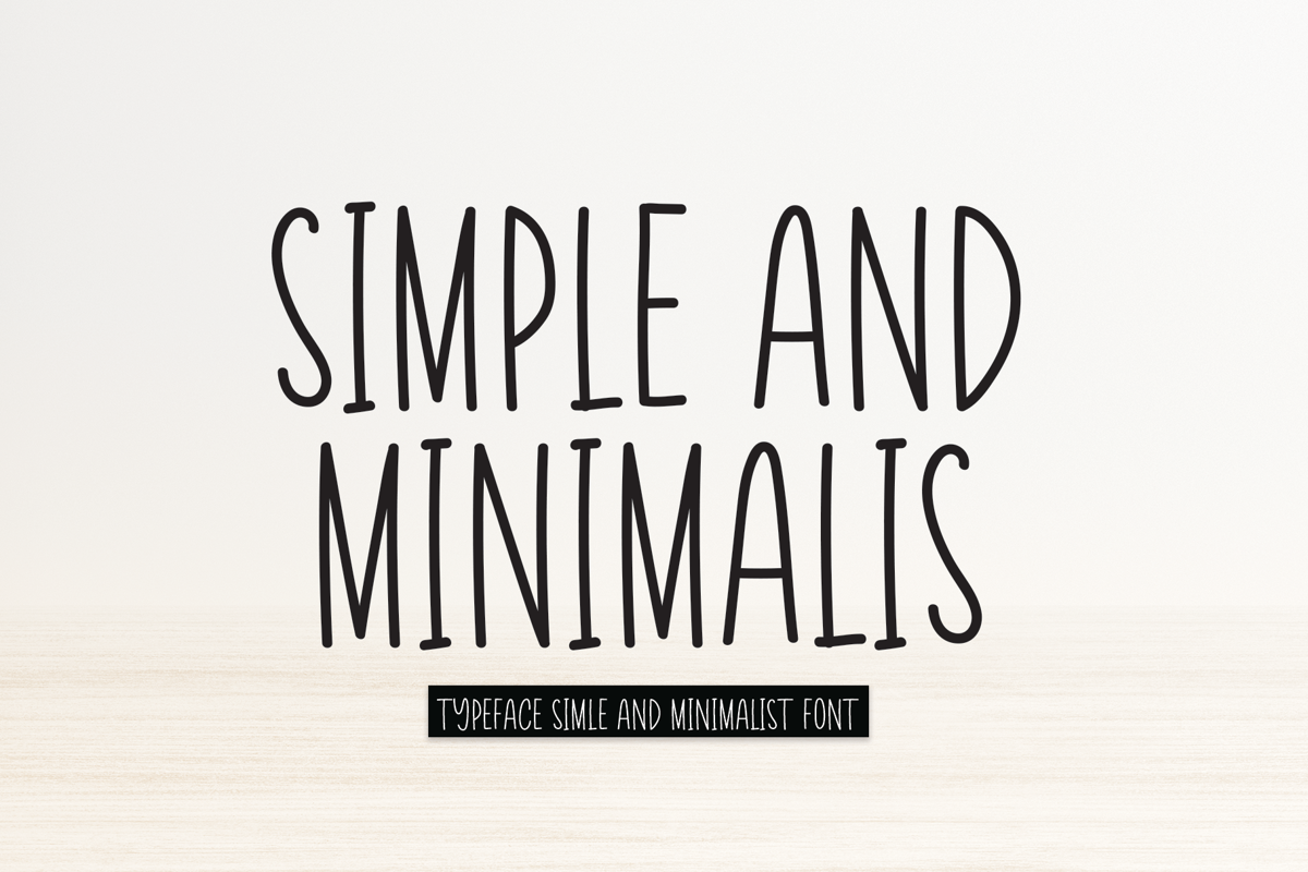 Simple And Minimalis Font | scratchones_creative | FontSpace