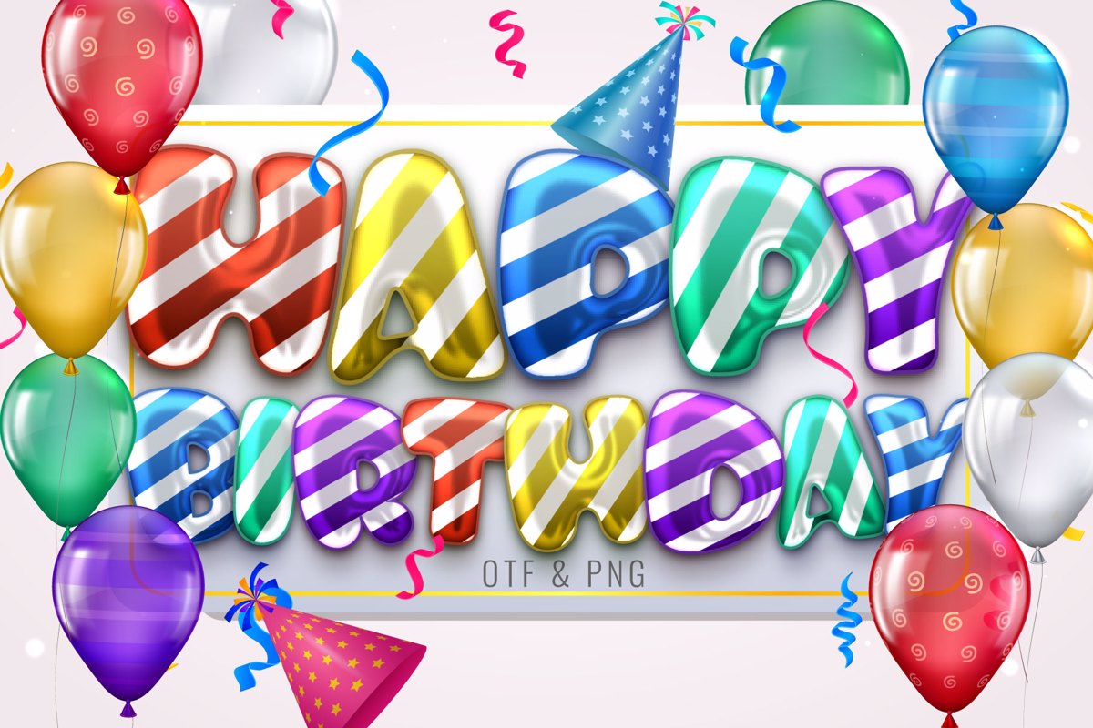 Happy Birthday Font - Free Download