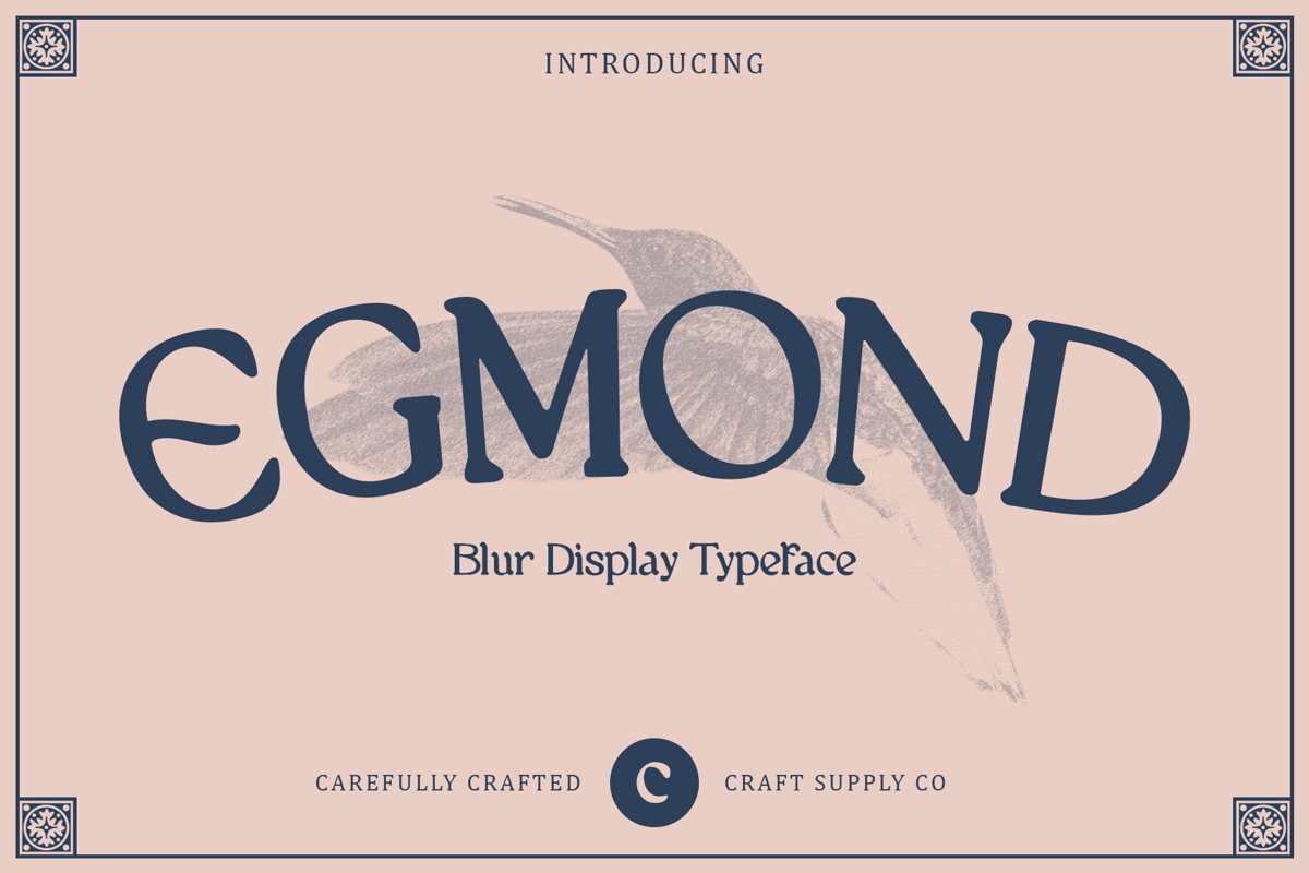 Egmond Blur Font | craftsupplyco | FontSpace