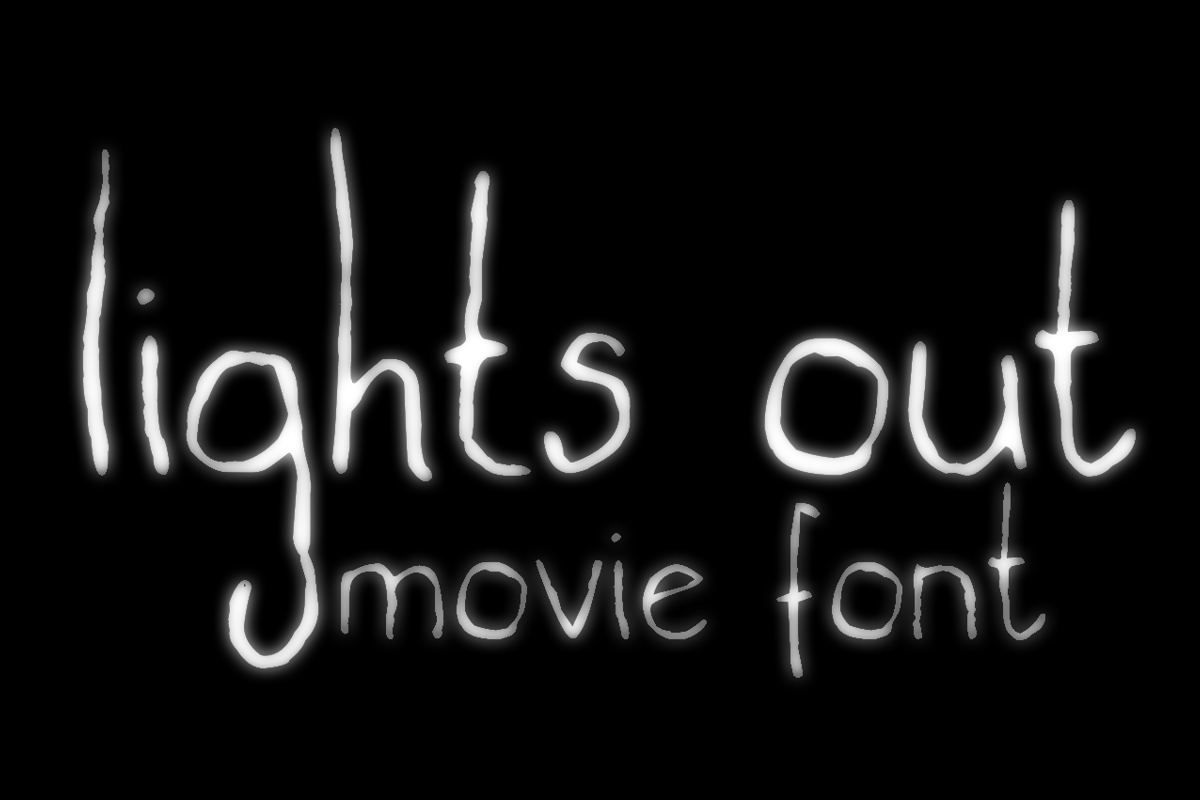 Lights out Font - Free Download
