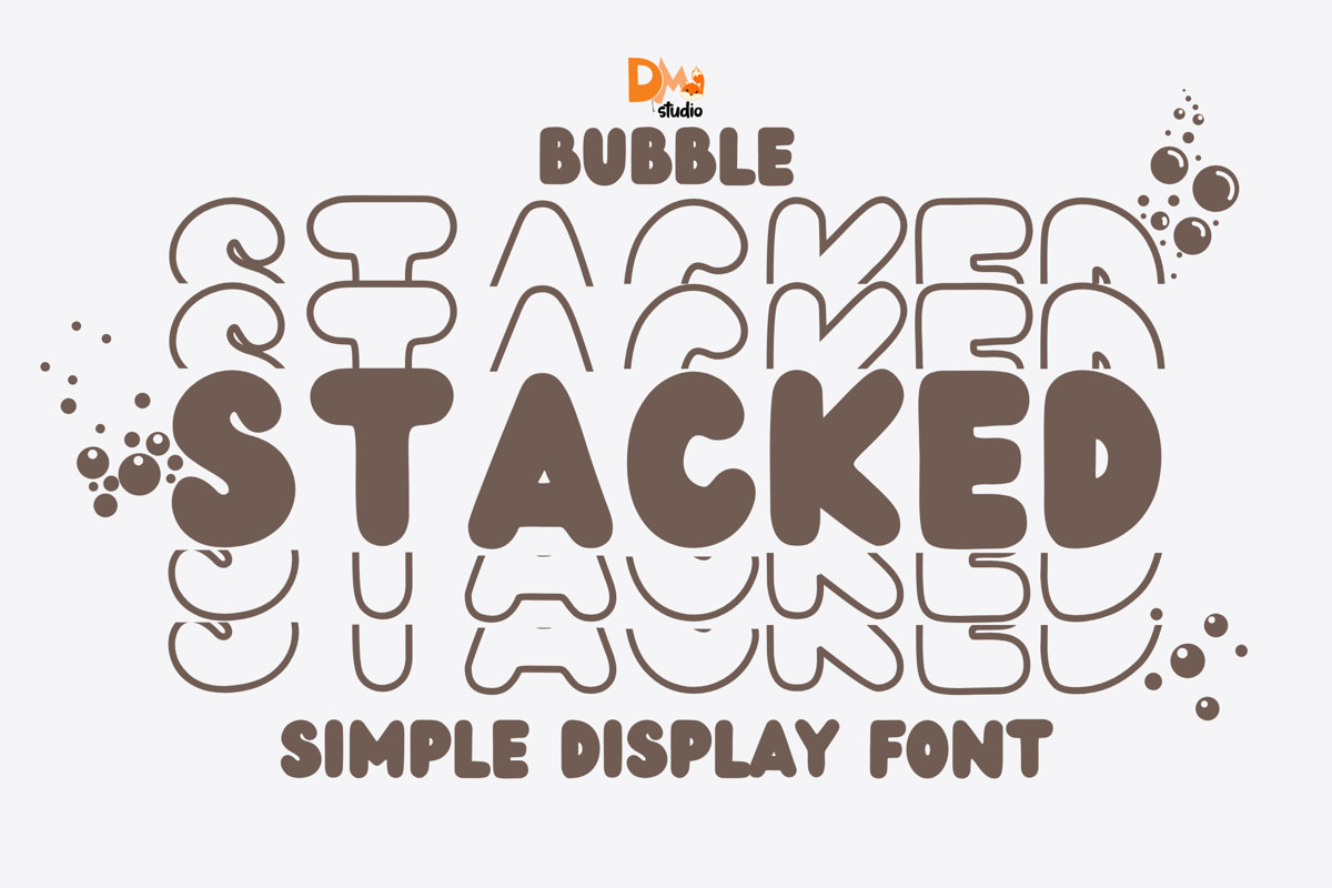 Bubble Stacked Font - Free Download