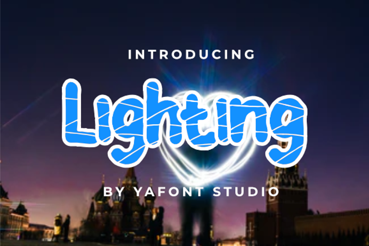 Lighting Font - Free Download