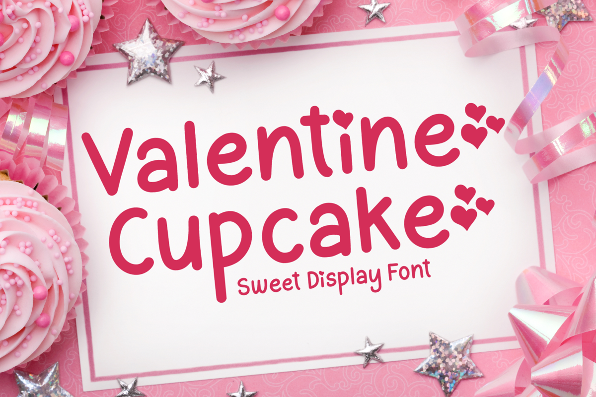 Valentine Cupcake Font | AEN Creative Studio | FontSpace