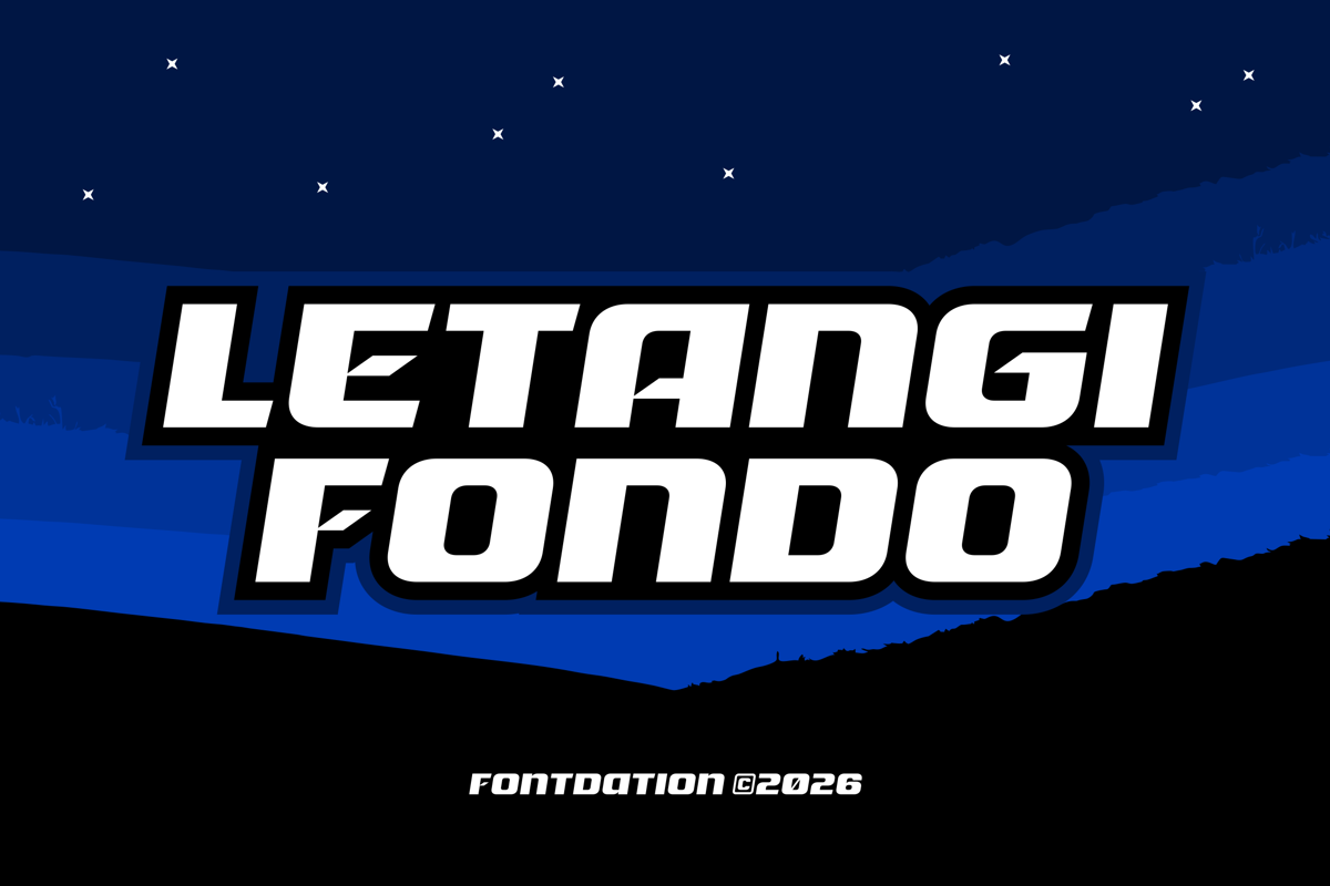 Letangi Fondo Font - Free Download