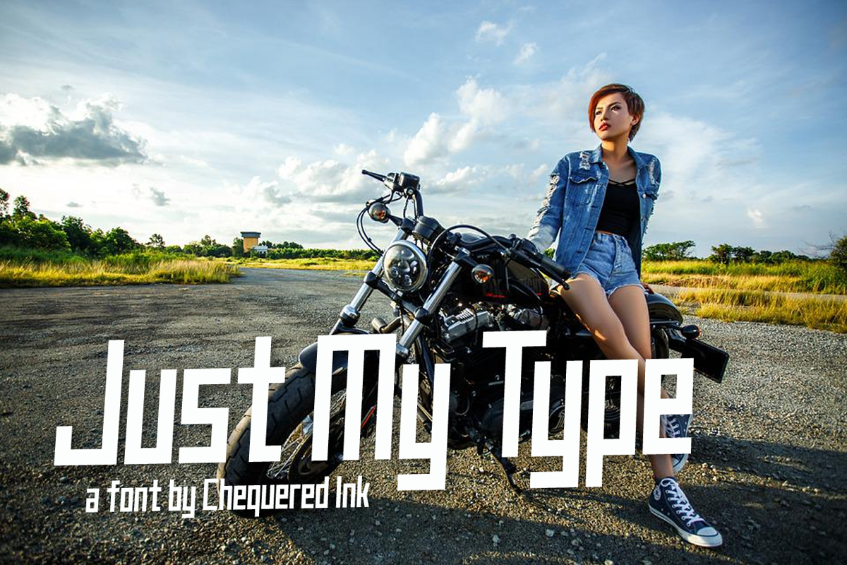 Just My Type Font | Chequered Ink | FontSpace