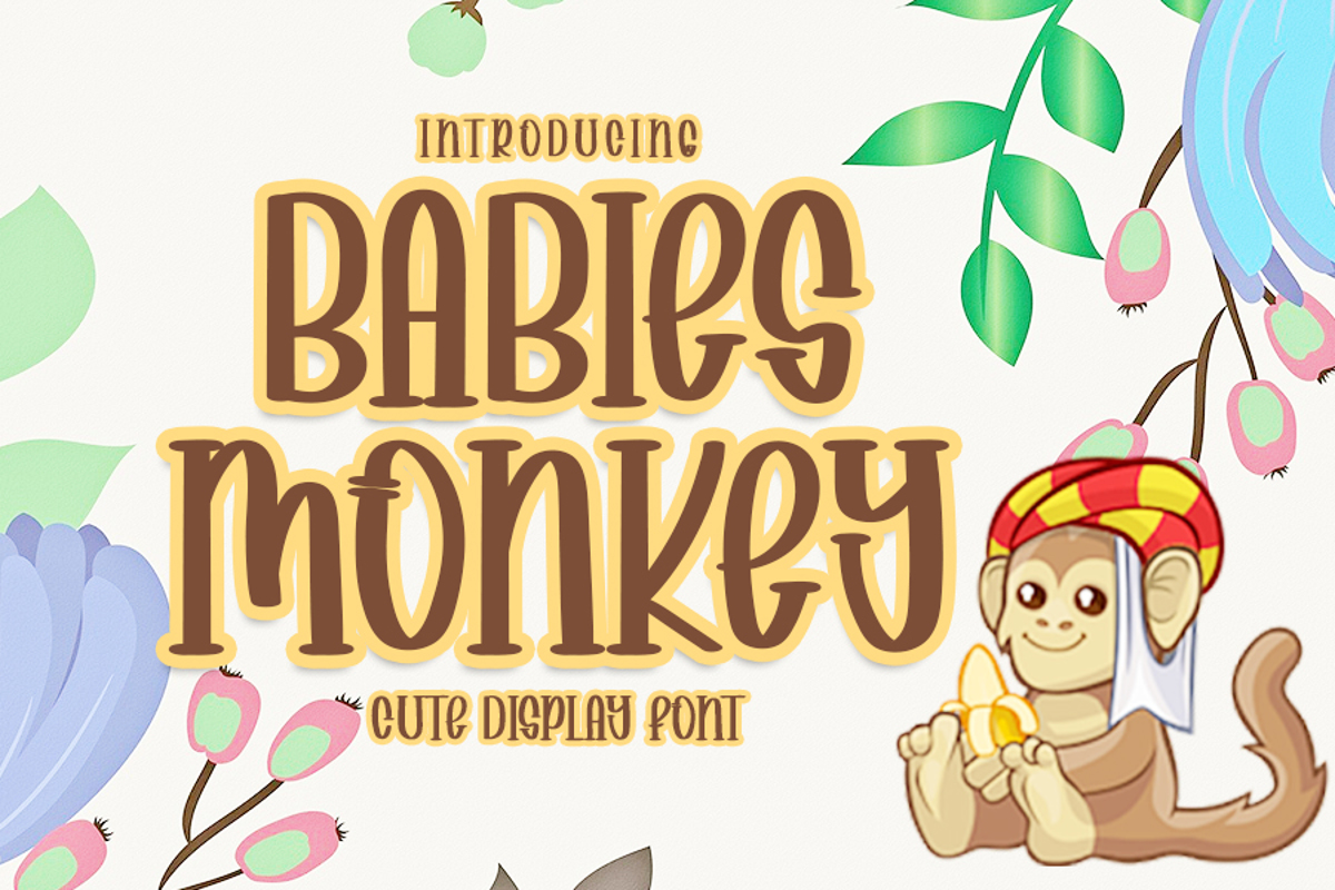 BABIES MONKEY Font | FreshTypeINK | FontSpace