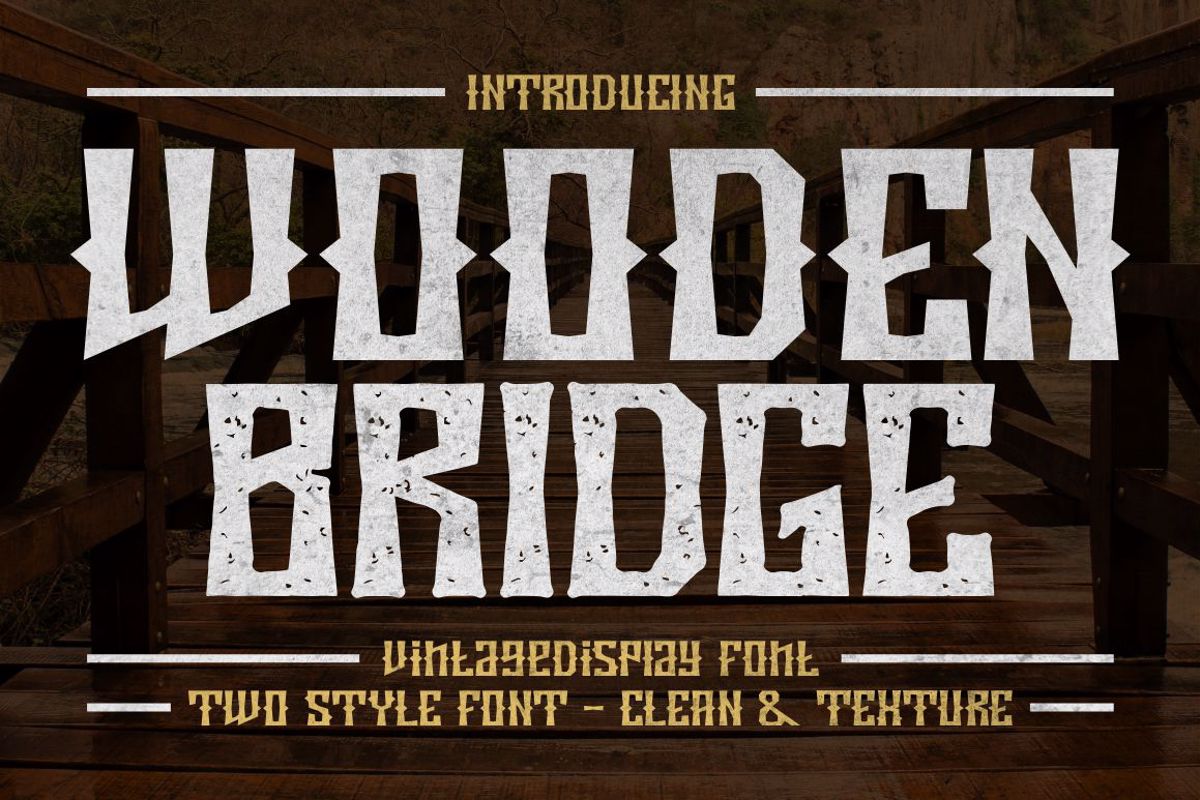 Wooden Bridge Font | PutraCetol Studio | FontSpace