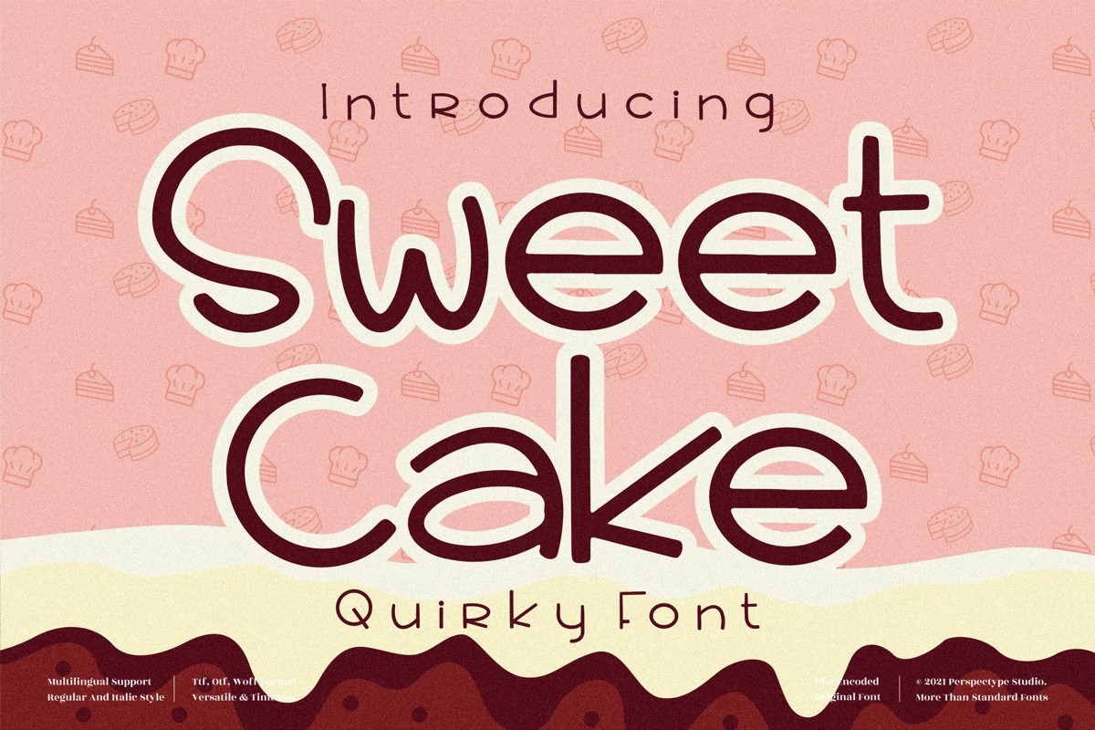 Sweet Cake Font | Perspectype Studio | FontSpace