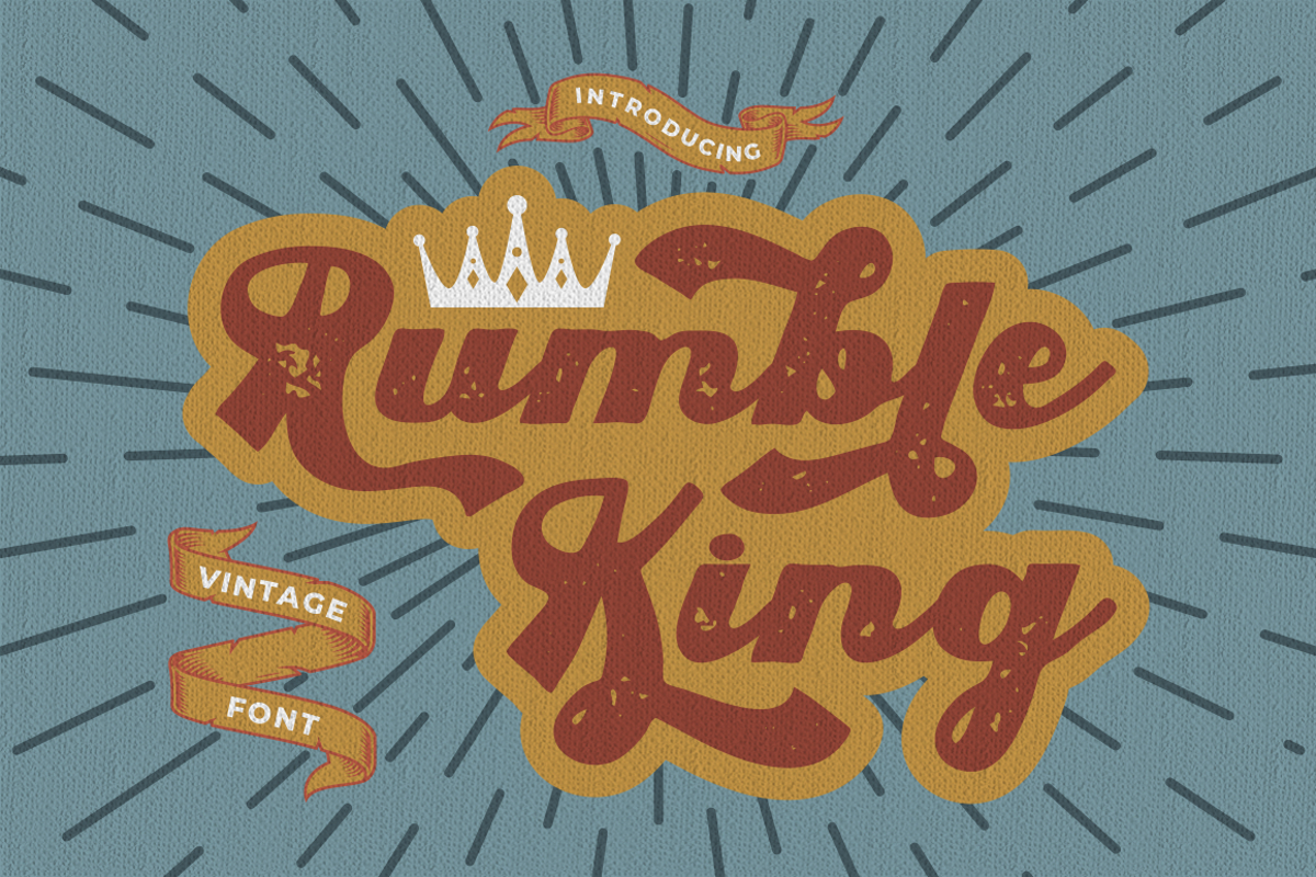 Rumble King Texture Font - Free Download