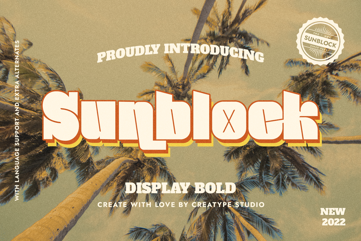 Sunblock Font | Creatype Studio | FontSpace