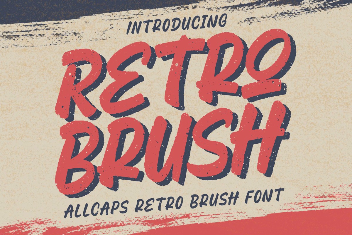 Retro Brush Font - Free Download