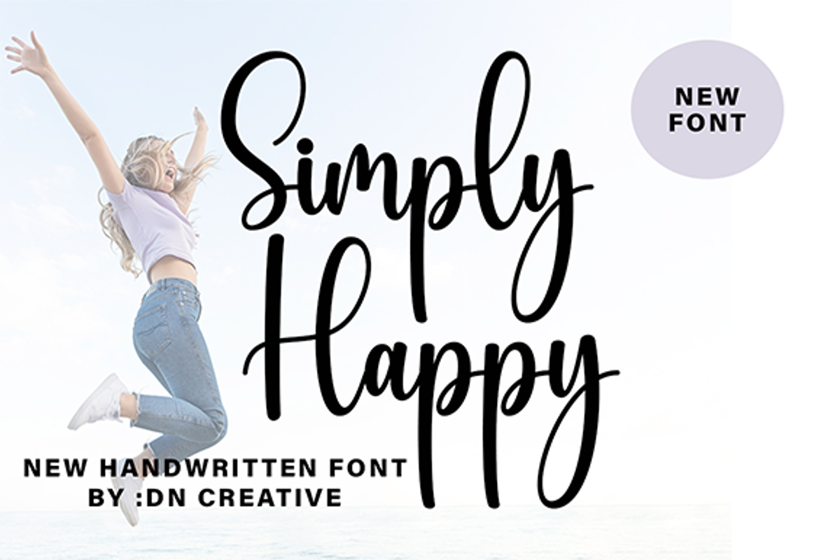 Simply Happy Font | DN Creative | FontSpace