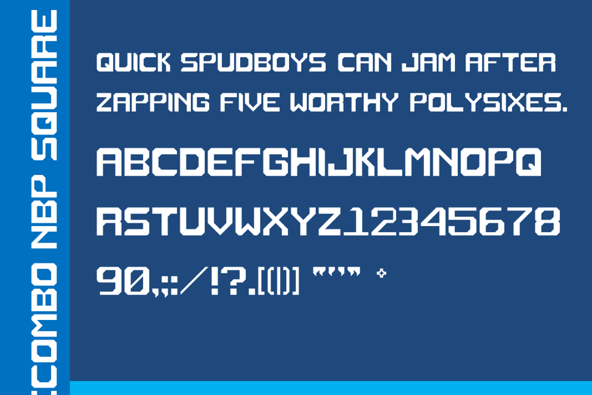 Recombo NBP Square Font | total FontGeek DTF, Ltd. | FontSpace