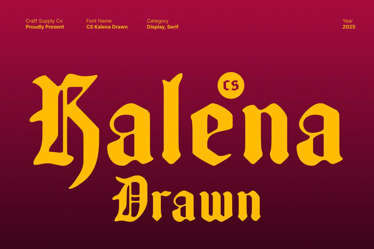 CS Kalena Drawn Font - Free Download