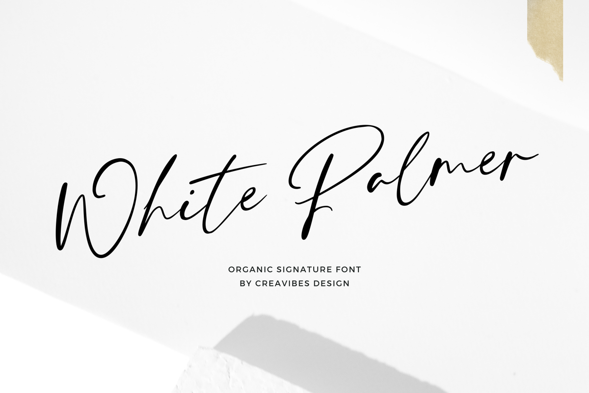 White Palmer Font - Free Download