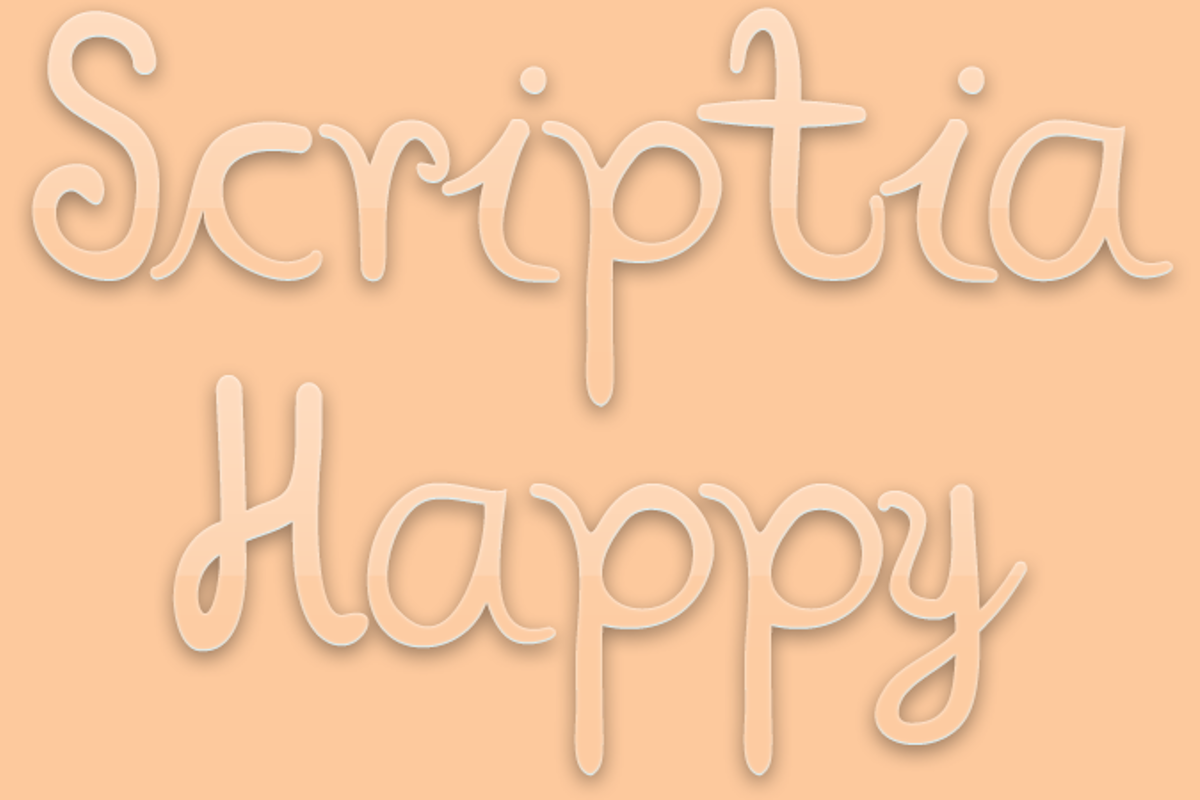 Scriptia Happy Font | Paulo R | FontSpace