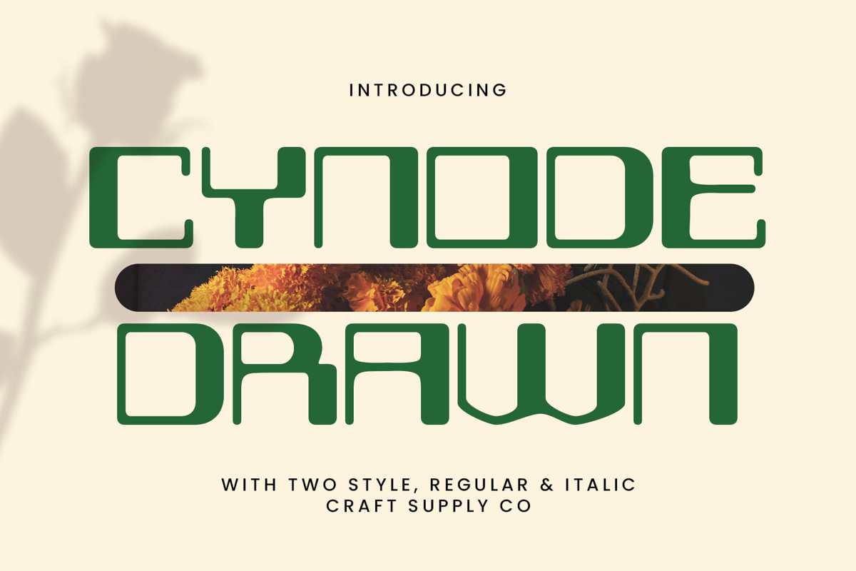 Cynode Drawn Font | craftsupplyco | FontSpace