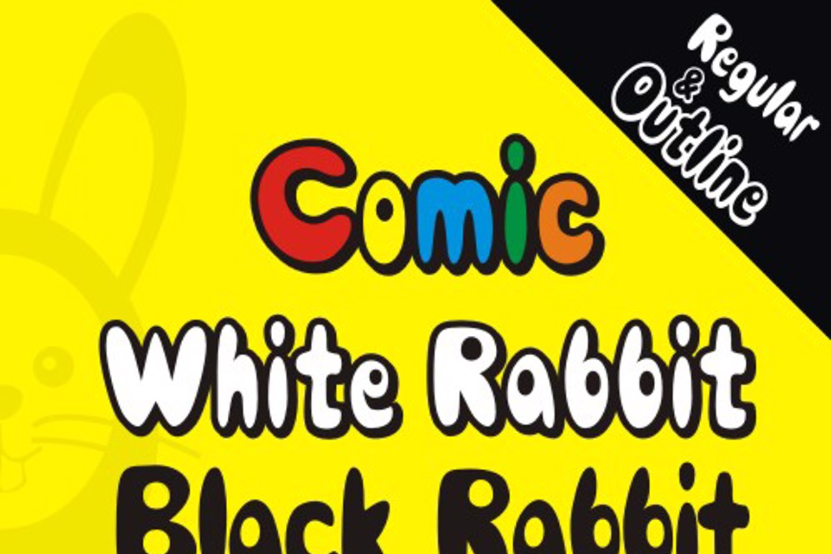 Comic Black Rabbit Font | studiotypo | FontSpace