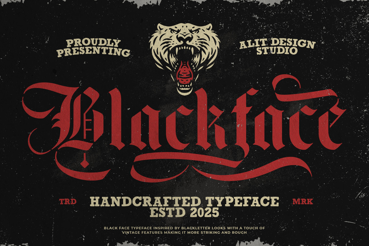 Black Face Font - Free Download