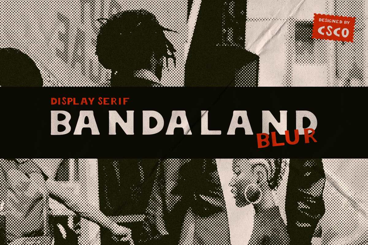 Bandaland Blur Font - Free Download
