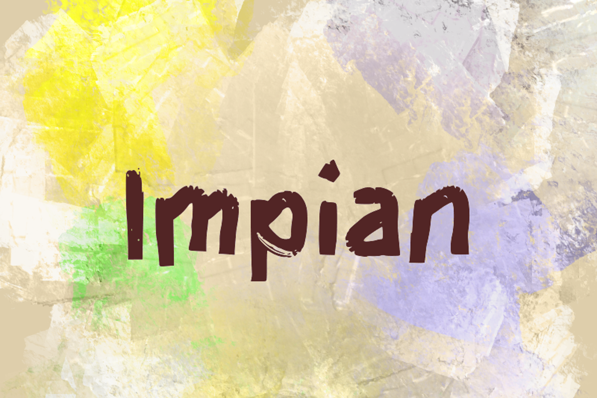 I Impian Font - Free Download