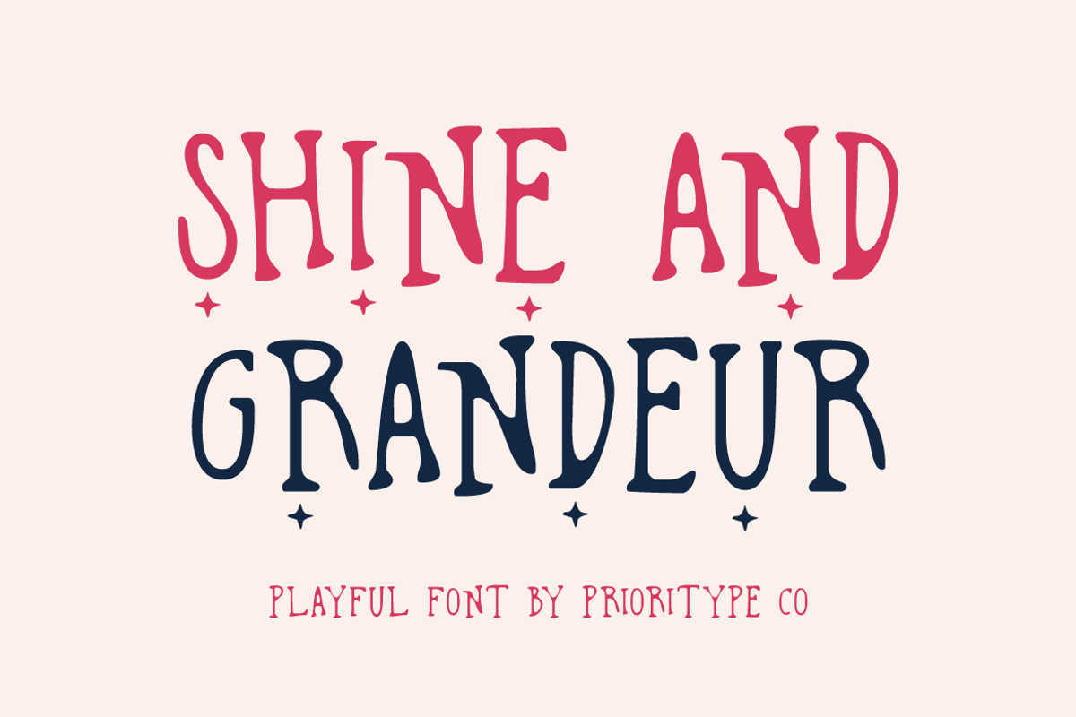 Shine and Grandeur Font | Prioritype | FontSpace