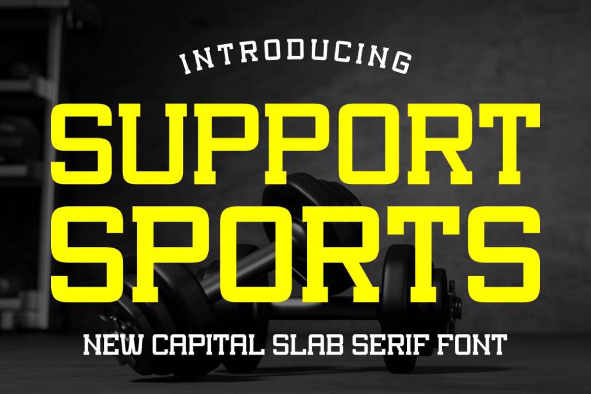 Support Sports Font - Free Download