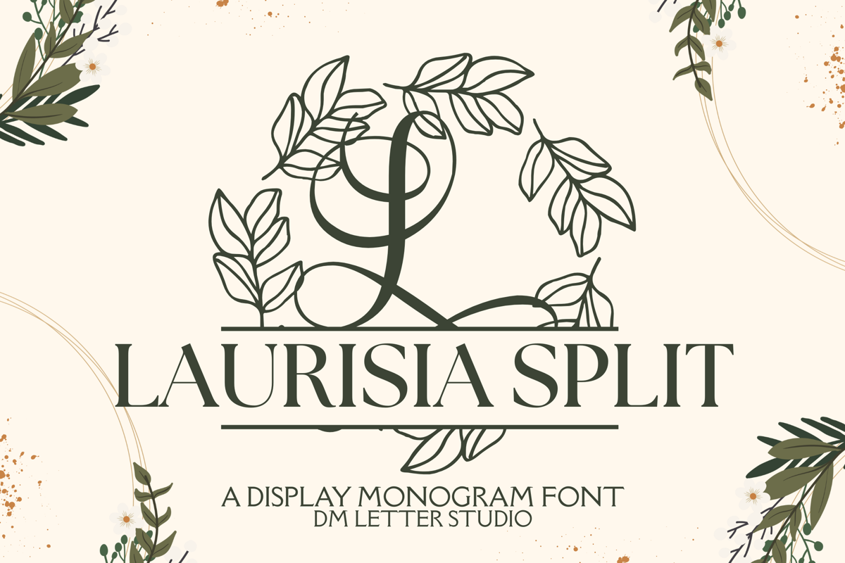 Laurisia Split Monogram Font - Free Download