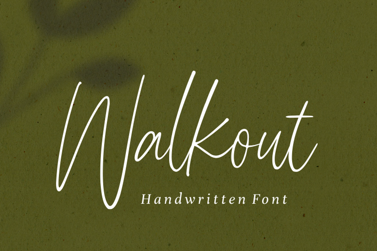 Walkout Font | Sronstudio | FontSpace