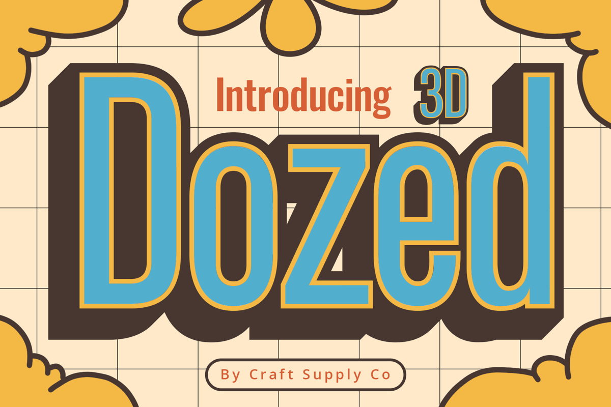 Dozed 3D Font - Free Download
