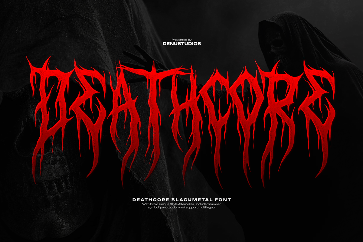 Deathcore Font | Denustudios | FontSpace